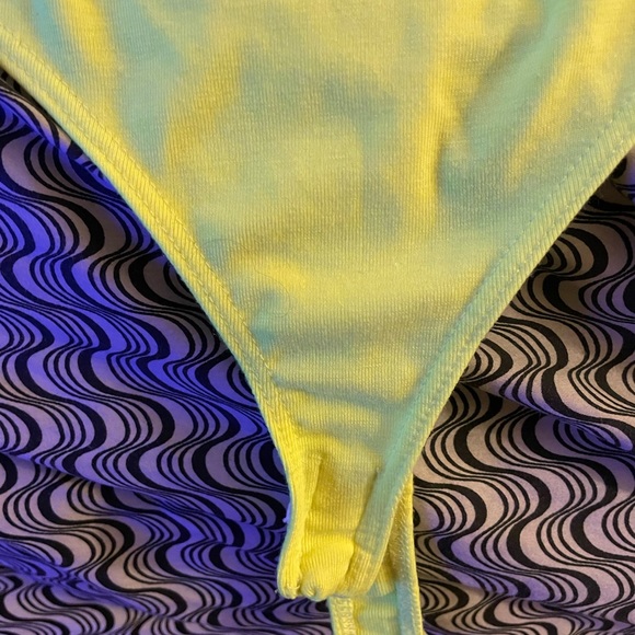 Tops | Olive Ole Neon Yellow Bodysuit | Poshmark